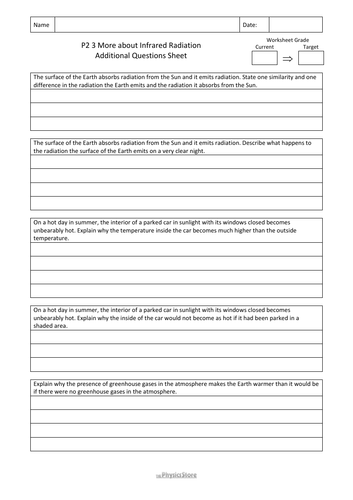 KS4 GCSE Physics AQA P2 Energy Transfer By Heating (Physics Only) Topic ...