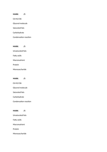 IB DP Sports Exercise and Health Science Topic 3 Complete | Teaching ...