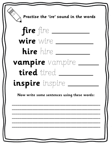 Reception / Year 1 / Year 2 / Year 3 - RWI set 3 phonics activity book ...