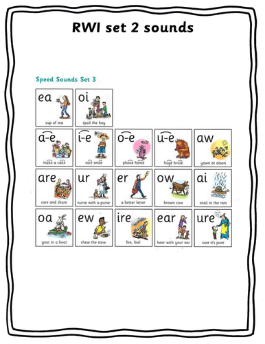 Reception / Year 1 / Year 2 / Year 3 - RWI set 3 phonics activity book ...