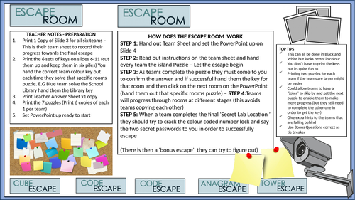 PE Escape Room | Teaching Resources