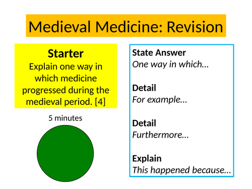 Medieval Medicine - Edexcel GCSE History - Medicine in Britain ...