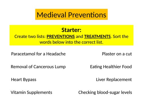 Medieval Medicine - Edexcel GCSE History - Medicine in Britain ...