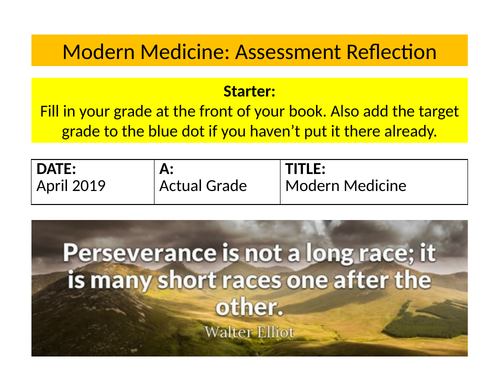 Modern Medicine - Edexcel GCSE History - Medicine in Britain | Teaching ...