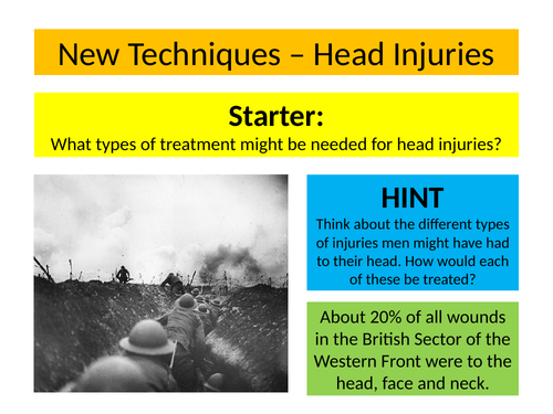 Medicine on the Western Front - Historical Environment - Edexcel GCSE ...
