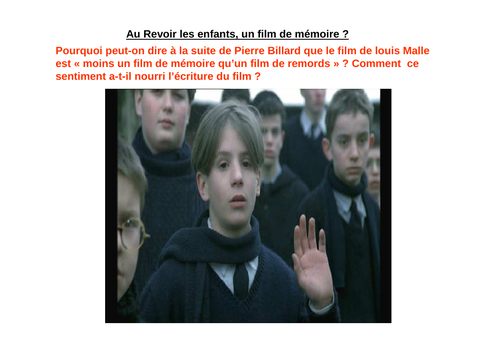 BUNDLE ON Au Revoir Les Enfants | Teaching Resources