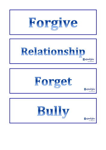F is for Forgiveness - Whole School Assembly | Teaching Resources