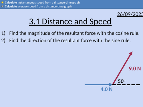 OCR AS level Physics: Motion | Teaching Resources
