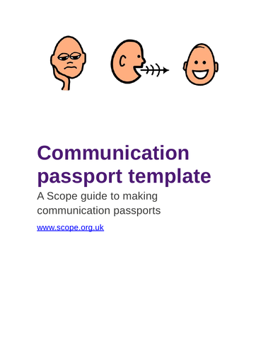 Scope communication passport | Teaching Resources