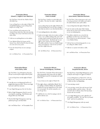 How were those responsible for the Boston Massacre tried and punished ...