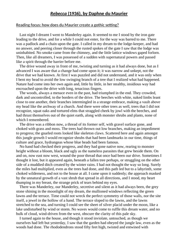 Gothic creative writing | Teaching Resources