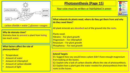KS3 Science Homework Booklets with marking slides and extension tasks - matches Activate topics ...