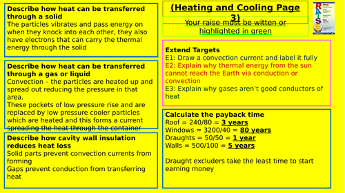 Year 9 Science Homework booklet with marking slides | Teaching Resources