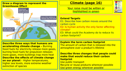 Year 9 Science Homework booklet with marking slides | Teaching Resources
