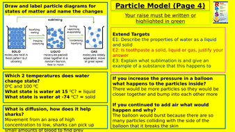 Year 7 Homework Booklet for Science with marking slides | Teaching Resources