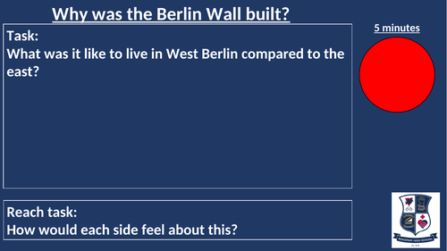 GCSE History - Why was the Berlin Wall build in 1961? | Teaching Resources