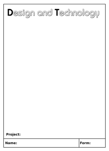 KS2/3 design booklet template | Teaching Resources