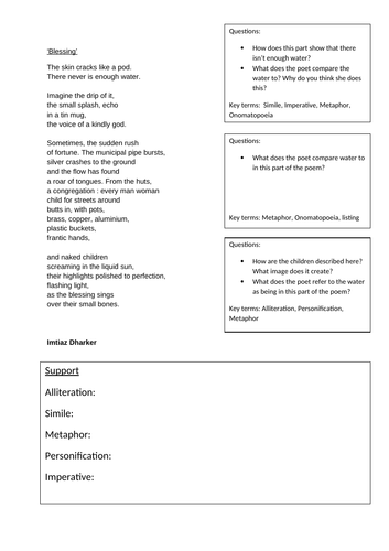 Blessing by Imitaz Dharker | Culture Poems | Unseen Poetry Lesson ...