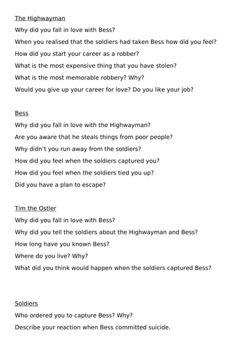 The Highwayman | 8 lesson mini scheme | Alfred Noyes | Narrative Poetry ...