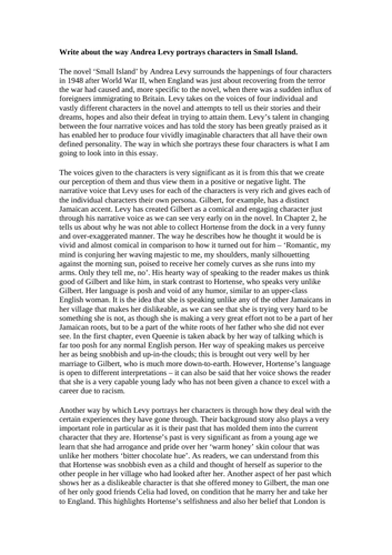 Small Island - AS Teaching Pack | Teaching Resources