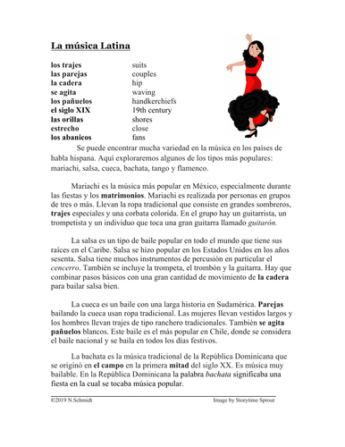 Música Latina Lectura y Cultura: (Mariachi, Salsa, Flamenco, Tango ...