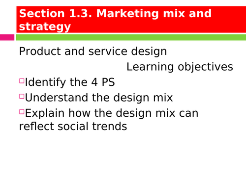 Business: Marketing Mix and Strategy Powerpoint (NEW SPEC) - Edexcel ...