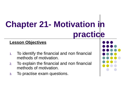 Business: Motivation in Practice/Theory Powerpoint (NEW SPEC) - Edexcel ...