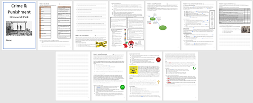 GCSE RS Crime and Punishment Homework Pack - Workbook for Revision ...