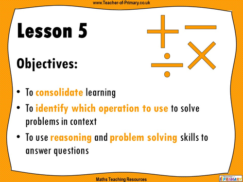 The Four Operations - Year 6 | Teaching Resources