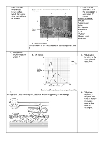 BTEC applied science Unit 1 Biology weekly homework/ exam questions ... BTEC applied science Unit 1 Biology weekly homework/ exam questions ...