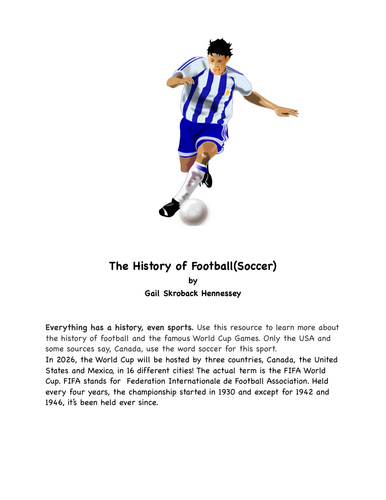 History of Football(Soccer) : Everything has a History Series ...