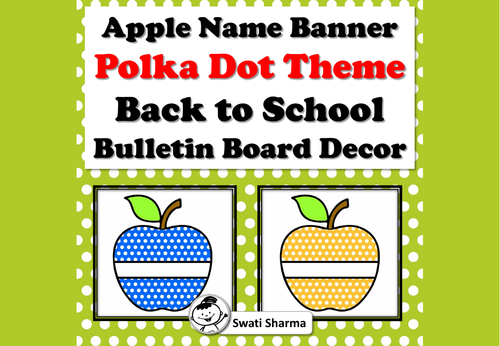 Apple Theme, Back to School Bulletin Board Decor, Bundle | Teaching ...