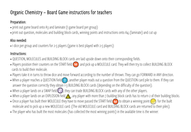 Organic chemistry - Board game (KS4/5) by anjacschmidt | Teaching Resources