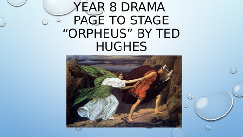 Y8 Greek theatre "Orpheus" Page to Stage Scheme | Teaching Resources