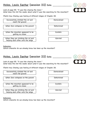 Holes, Louis Sachar - Full Novel Study/Whole class reading planning ...