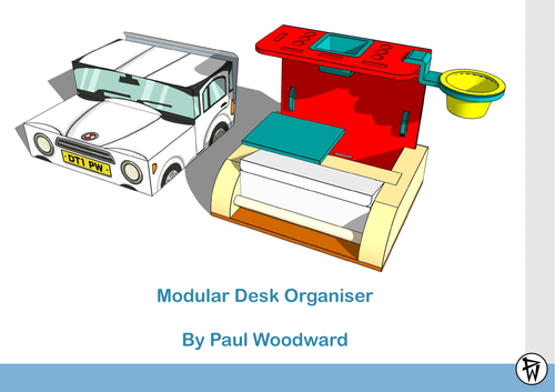 SketchUp tutorial for the Modular Desk Organiser | Teaching Resources