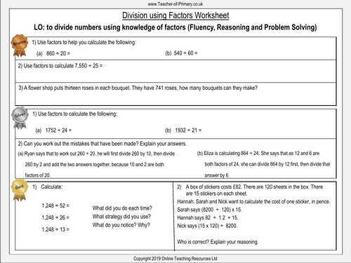 Division - Year 6 | Teaching Resources