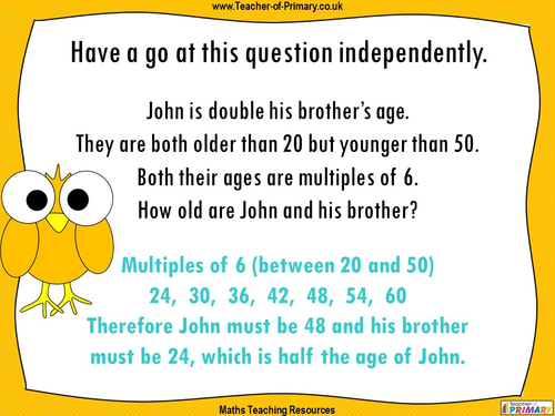 Factors, Multiples, Primes, Squares and Cubes - Year 6 | Teaching Resources