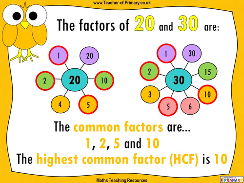 Factors, Multiples, Primes, Squares and Cubes - Year 6 | Teaching Resources