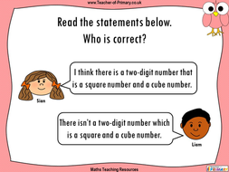 Square and Cube Numbers - Year 6 | Teaching Resources