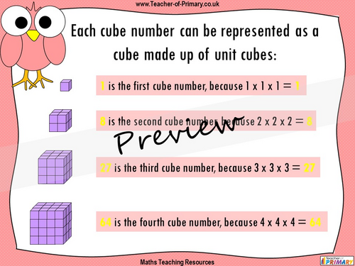 Square and Cube Numbers - Year 6 | Teaching Resources