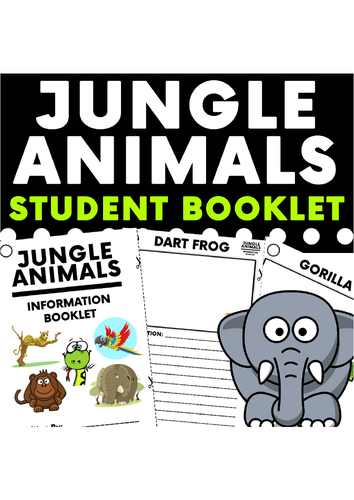 Jungle Animals Student Research Booklet | Teaching Resources