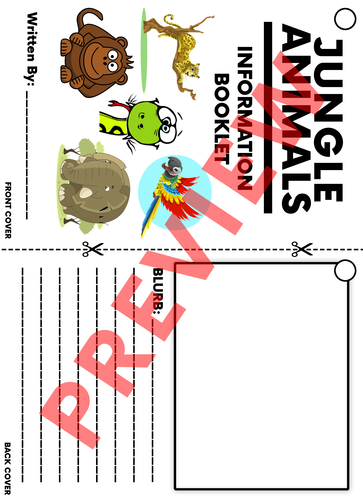 Jungle Animals Student Research Booklet | Teaching Resources