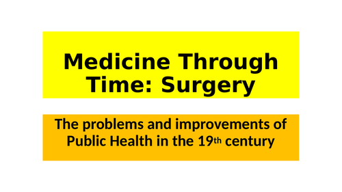 Year 9 Introduction to Medicine Through Time | Teaching Resources