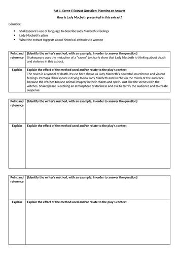 AQA English Literature Macbeth 7 Week Unit of Work - Act 1 | Teaching ...