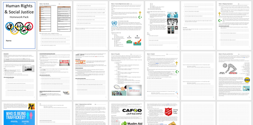 GCSE RS Human Rights & Social Justice Homework Pack - Revision Workbook ...