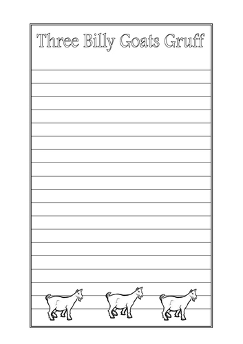 Three Billy Goats Gruff Activity Bundle | Teaching Resources