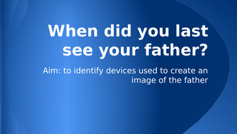 Lesson on descriptive/ narrative writing | Teaching Resources