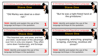 A Christmas Carol Task Cards | Teaching Resources