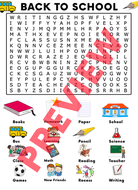 Back To School Word Search | Teaching Resources